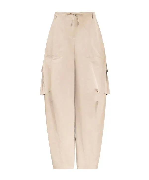 Alaïa Drawstring Cargo Pants - Nude