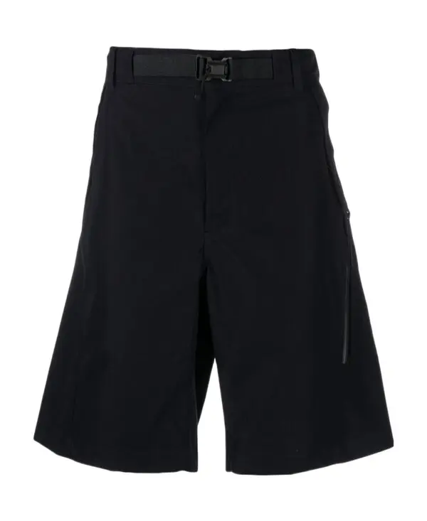 C.P. COMPANY Knee-length Belted Shorts With Zip Details
