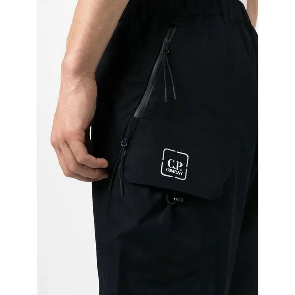 C.P. COMPANY Knee-length Belted Shorts With Zip Details