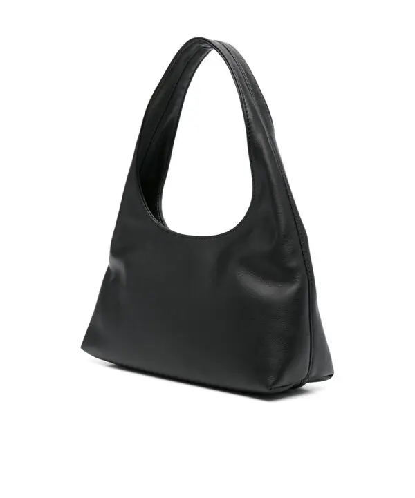 A.p.c. Baby Ninon Logo Printed Shoulder Bag - Black