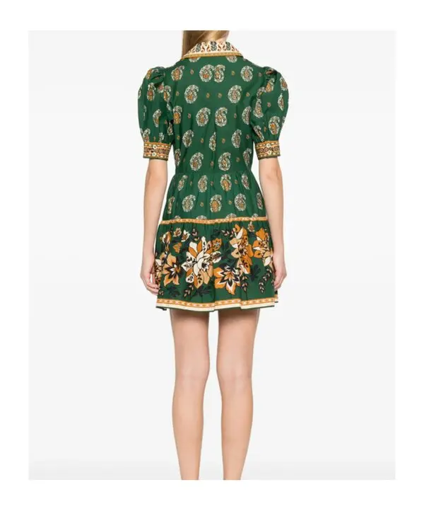 Farm Rio Ayla Bow Floral Mini Dress