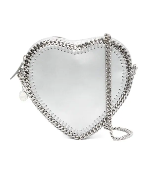 Stella McCartney Heart-shaped Crossbody Bag - Silver