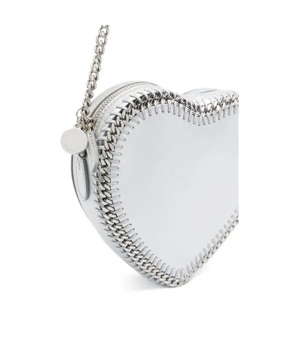 Stella McCartney Heart-shaped Crossbody Bag - Silver
