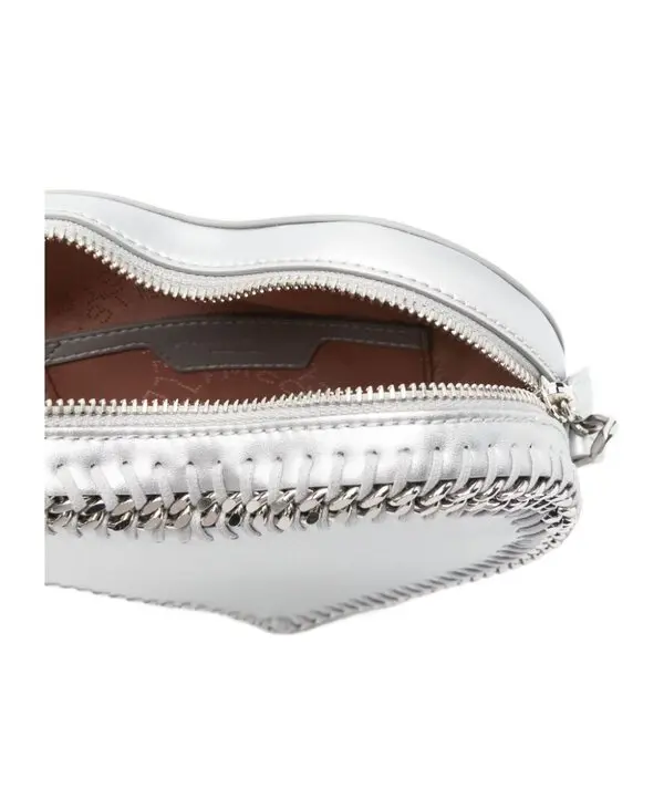 Stella McCartney Heart-shaped Crossbody Bag - Silver