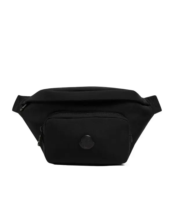 Moncler Logo Patch Belt Bag - Black