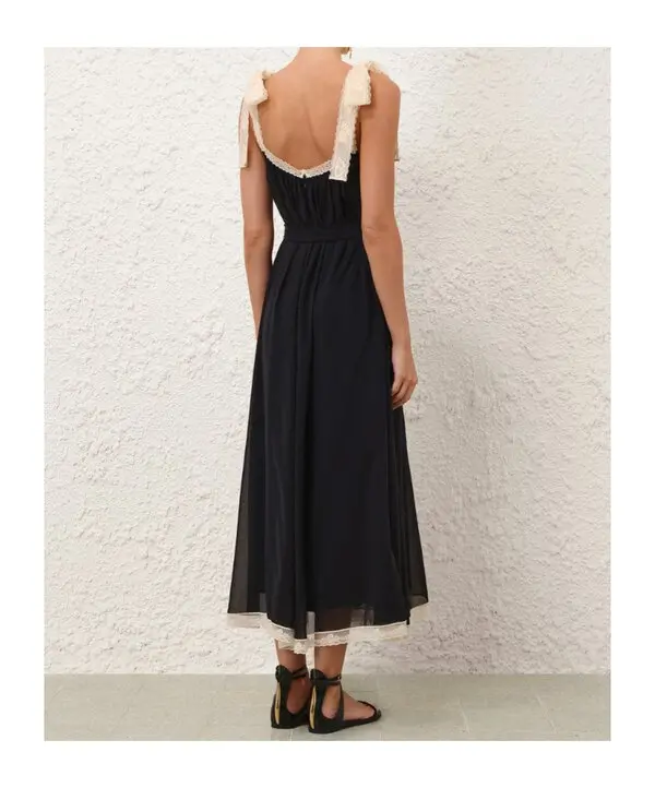 Zimmermann Roselight Lace-trim Maxi Dress