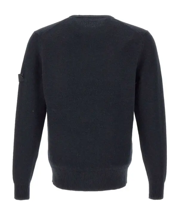 Peuterey Ribbed Crew Neck Sweater With Logo Detail