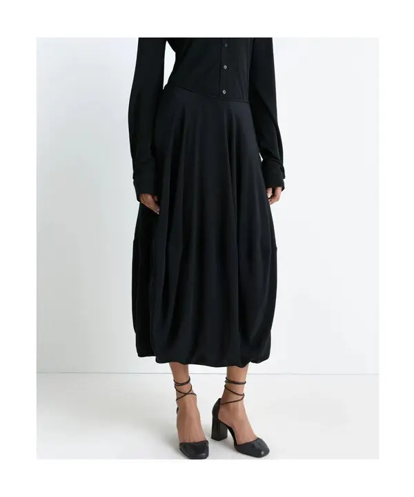 LEMAIRE Balloon Skirt In Silk Crepe De Chine