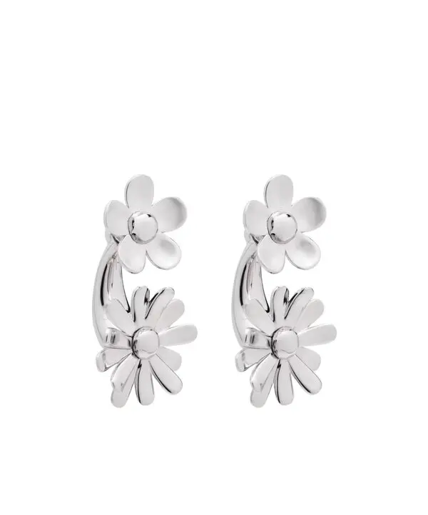 Marc Jacobs Daisy Wild Statement Earrings - Silver