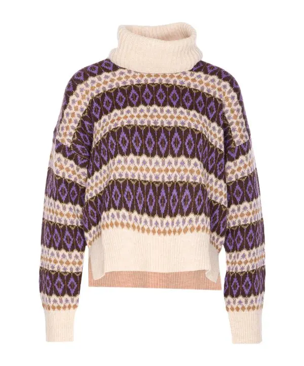 Liu Jo Jacquard Turtleneck Jumper