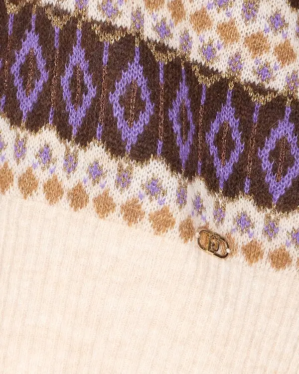Liu Jo Jacquard Turtleneck Jumper