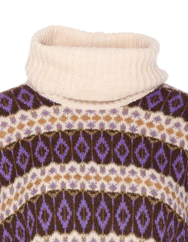 Liu Jo Jacquard Turtleneck Jumper