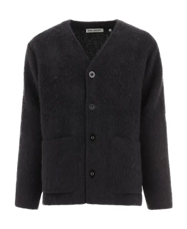 Our Legacy Textured V-neck Cardigan - No