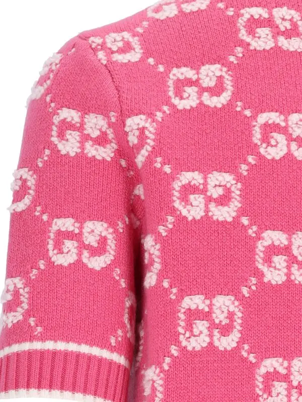 Gucci Gg Jacquard Knitted Top
