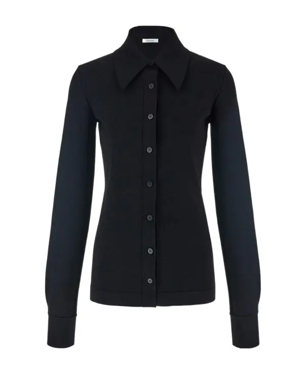 FERRAGAMO Pointed-collar Cardigan - Black