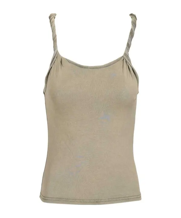 DIESEL® Logo Embroidered Ribbed Tank Top