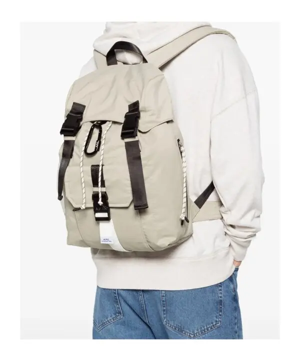 A.p.c. Carabiner Buckle Backpack - Gray