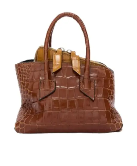 Attico La Passeggiata Mini Top Handle Bag - Brown