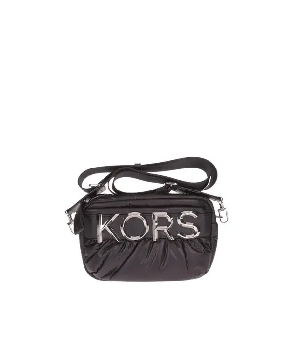 Michael Kors Logo Plaque Crossbody Bag - Black