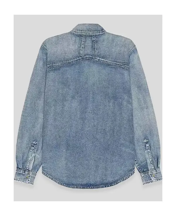 Rhude X Automobili Lamborghini Long-sleeved Denim Shirt