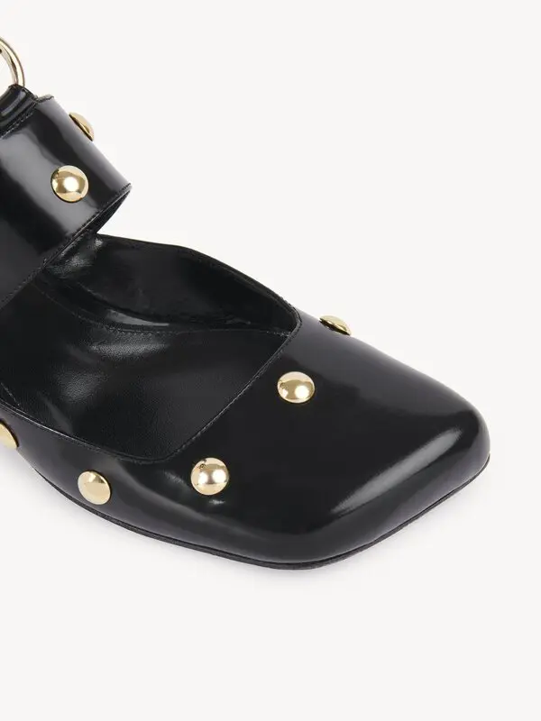 Chloé Jade Embellished Ballerinas - Black