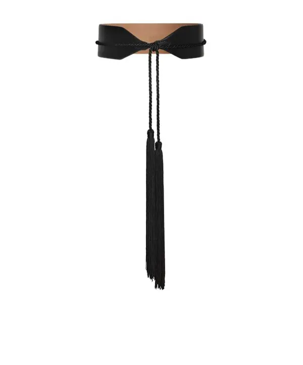 Alaïa Tassel Bustier Belt - Black