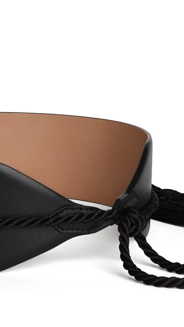 Alaïa Tassel Bustier Belt - Black
