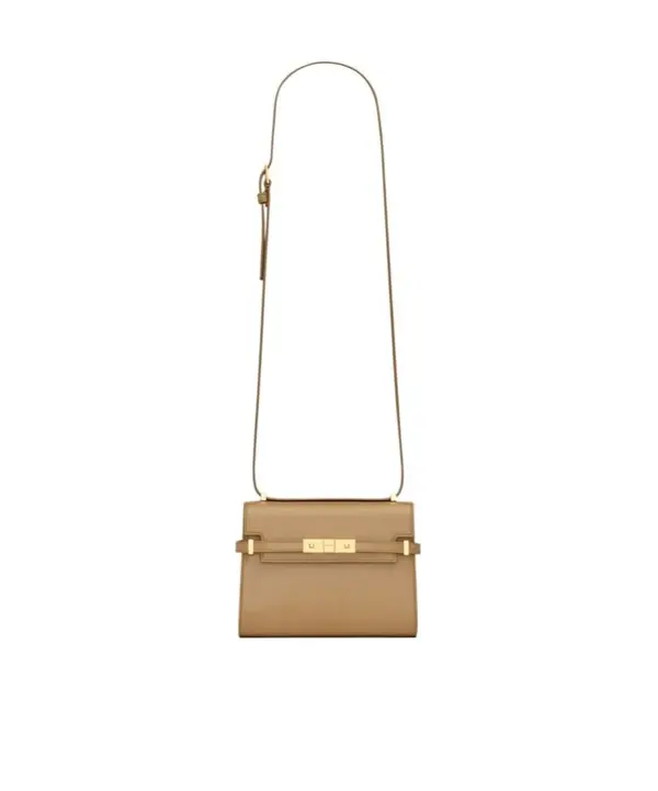 Saint Laurent Manhattan Mini Crossbody Bag - Natural Tan