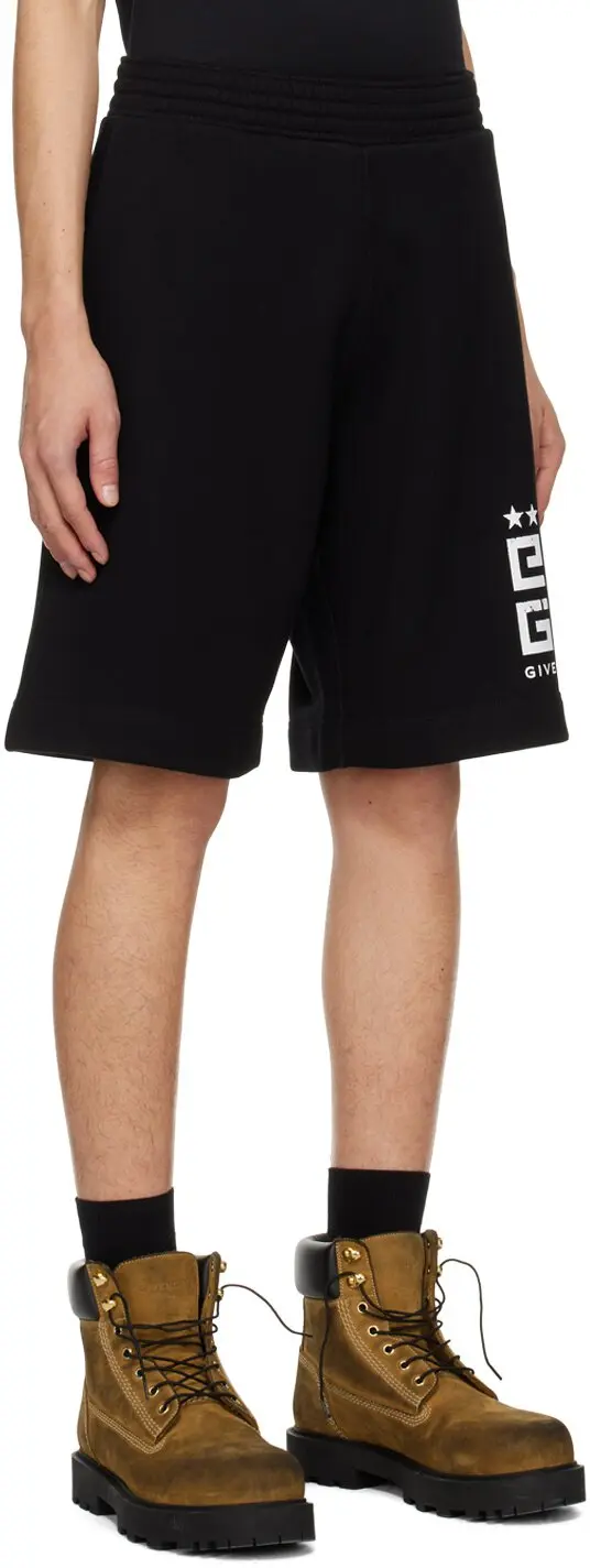 Givenchy Logo Printed Shorts - Black