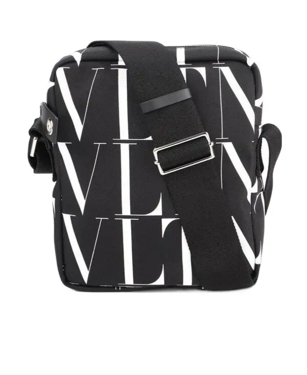 Valentino Garavani Vltn Logo Crossbody Bag - Black