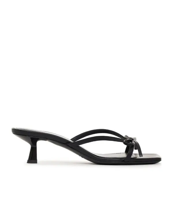 ANINE BING 45mm Jackie Heeled Sandals - Black