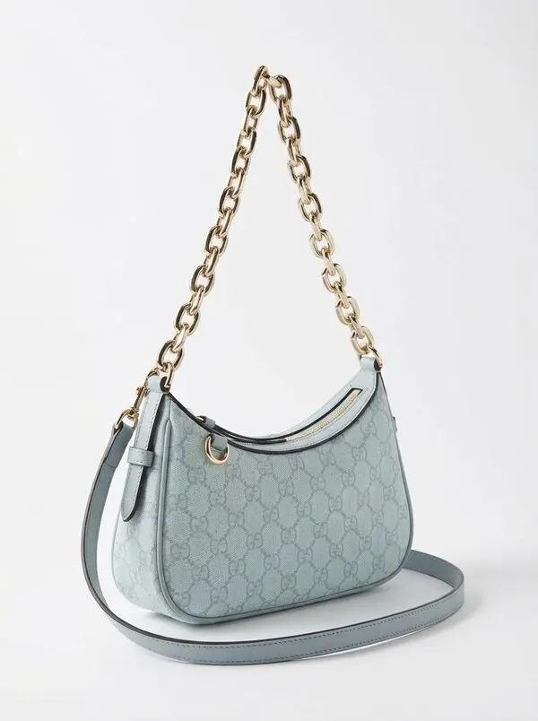 Gucci Gg Emblem Zipped Small Shoulder Bag - Multicolor