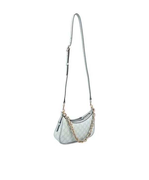Gucci Gg Emblem Zipped Small Shoulder Bag - Multicolor
