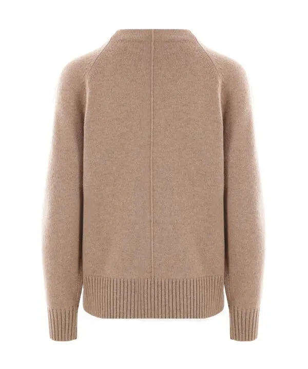 Max Mara Crewneck Long-sleeved Jumper - Hazelnut Brown