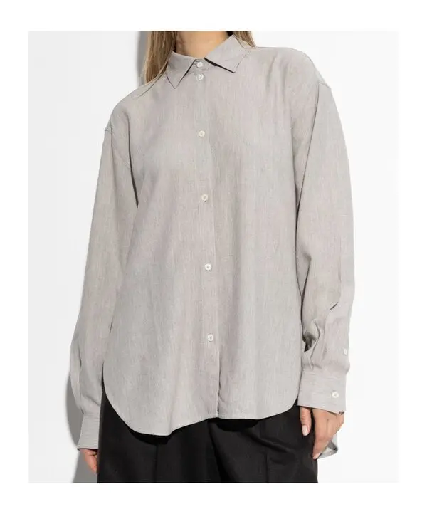 TOTEME Mélange-effect Shirt - Grey