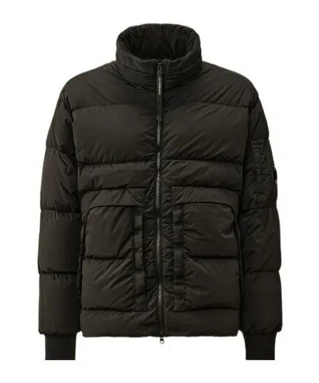 C.P. COMPANY Lens-embellished Short Down Jacket