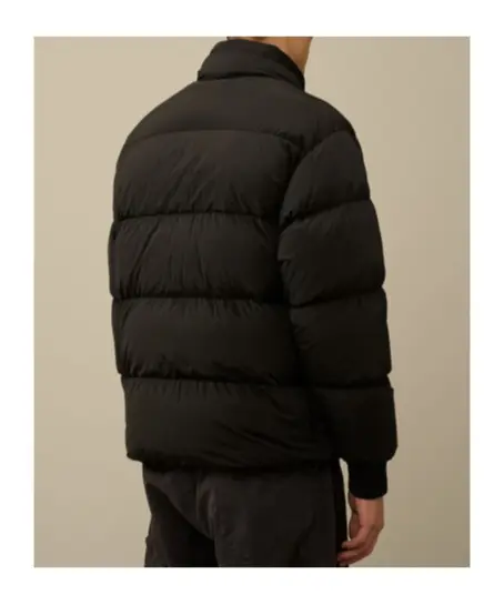 C.P. COMPANY Lens-embellished Short Down Jacket