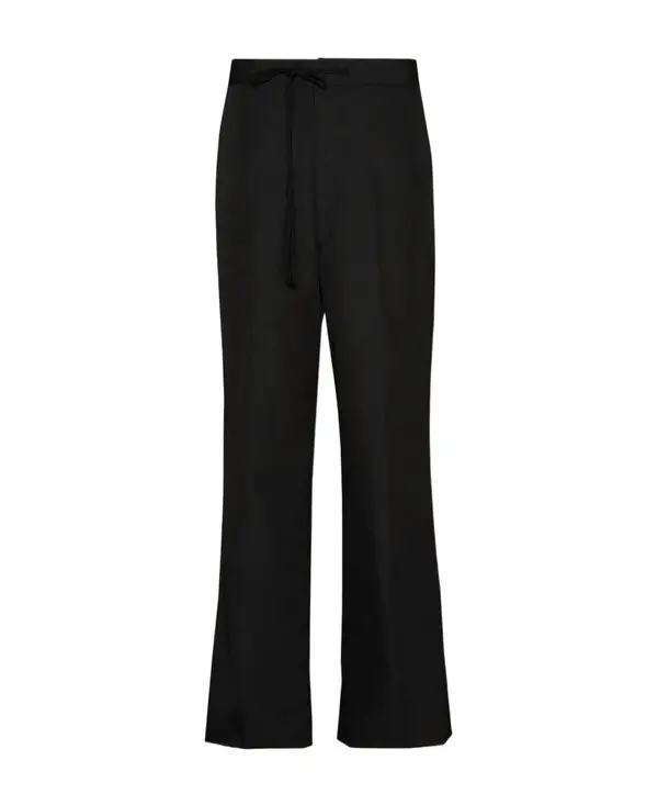 MAISON MARGIELA High-rise Waist Tie Pants - Black