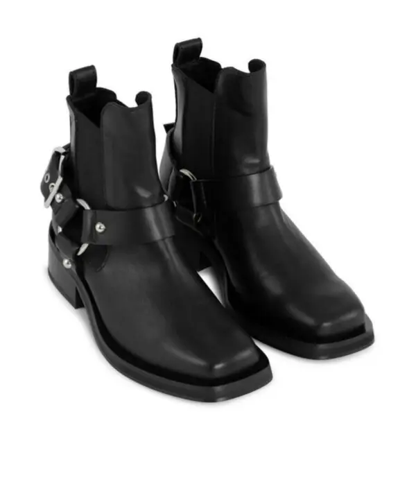 GANNI Low Cut Biker Chelsea Boots