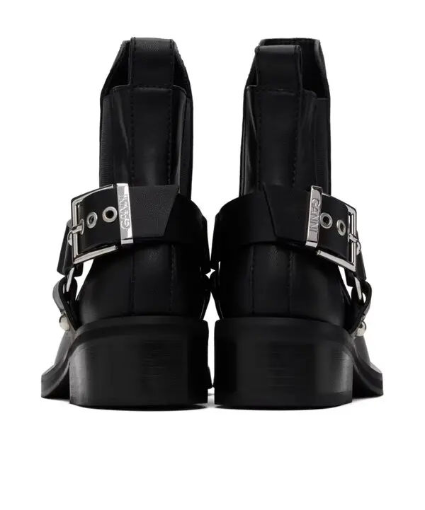 GANNI Low Cut Biker Chelsea Boots