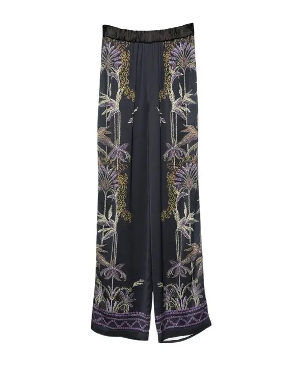 FORTE_FORTE Elastic Waist Casual Pants - Midnight Blue