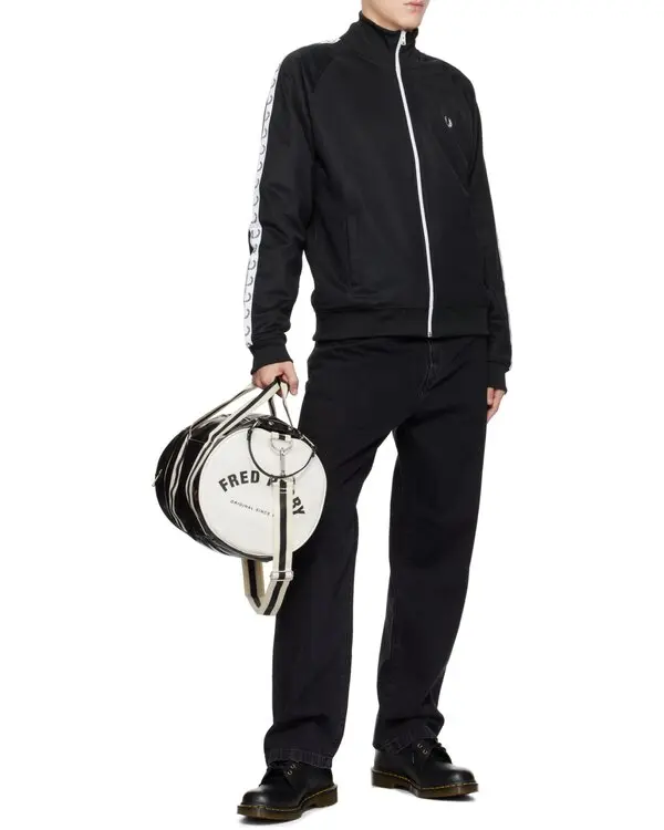 Fred Perry Logo Zipper Track Jacket - Black