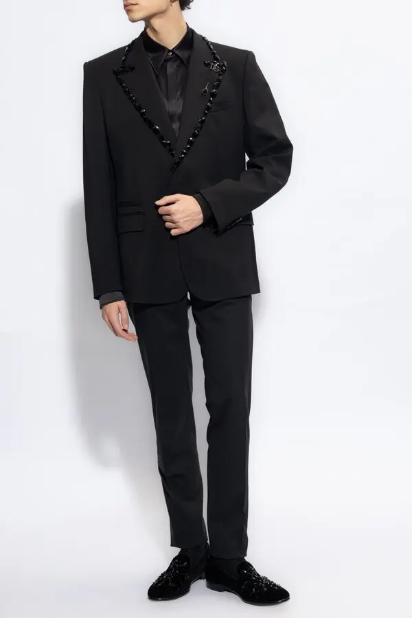 Dolce & Gabbana Embellished Single-breasted Tuxedo Jacket