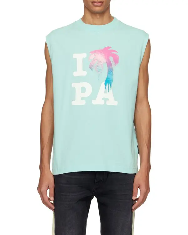 Palm Angels I Love Pa" Printed Sleeveless Vest