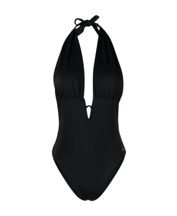 TOM FORD V-neck Halterneck One-piece Swimsuit - Black