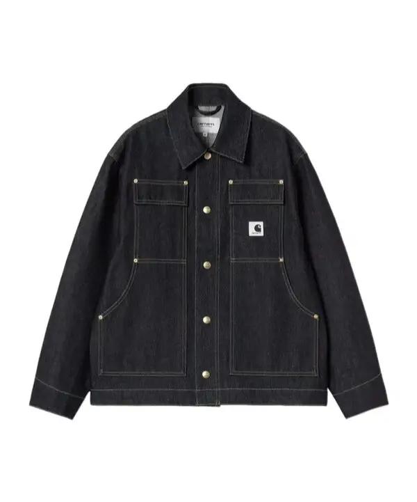 Carhartt Work In Progress Logo-patch Denim Jacket - Black