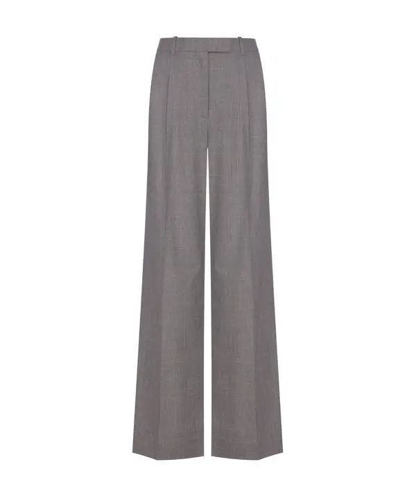 Givenchy Wide-leg Pleated Casual Pants - Gray