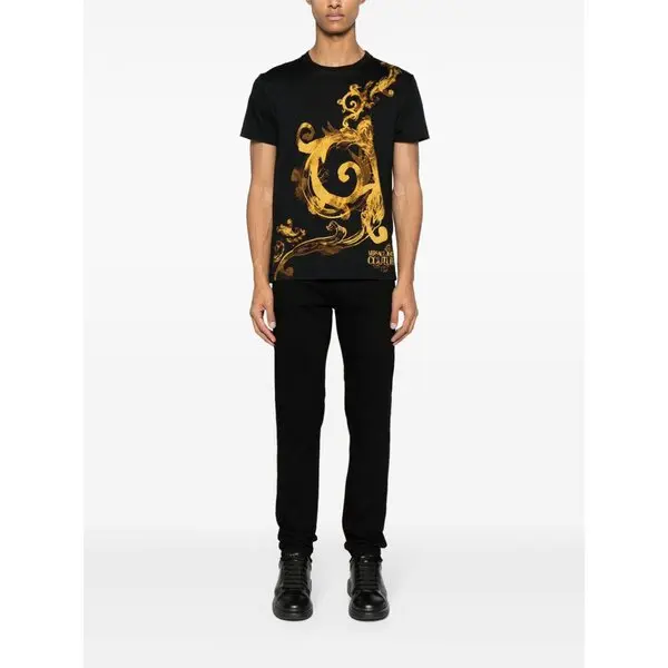 Versace Barocco-printed Crewneck T-shirt