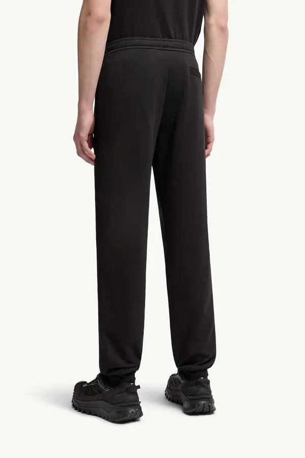 Moncler Logo Detailed High Waist Trousers - Black
