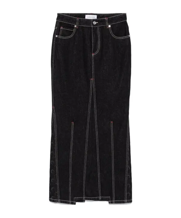 MARINE SERRE Crescent-moon Maxi Skirt
